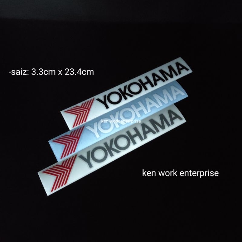 sticker yokohama #0114 car sticker accessories | Shopee Malaysia