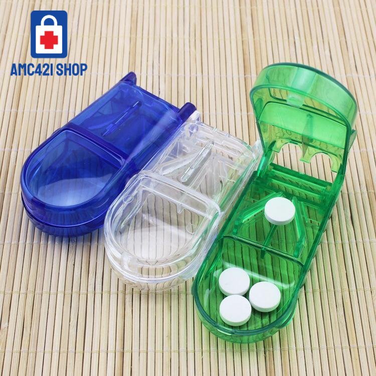 Medicine Pill Cutter Box Dispenser Compartment Box/Tablet Separator ...