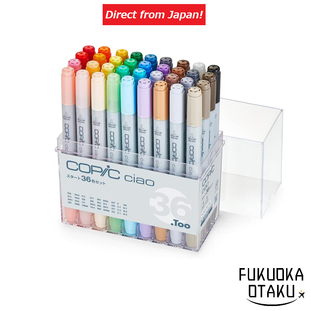 COPIC Too Ciao Start 36 Color Set Made in Japan Multicolor Illustration ...