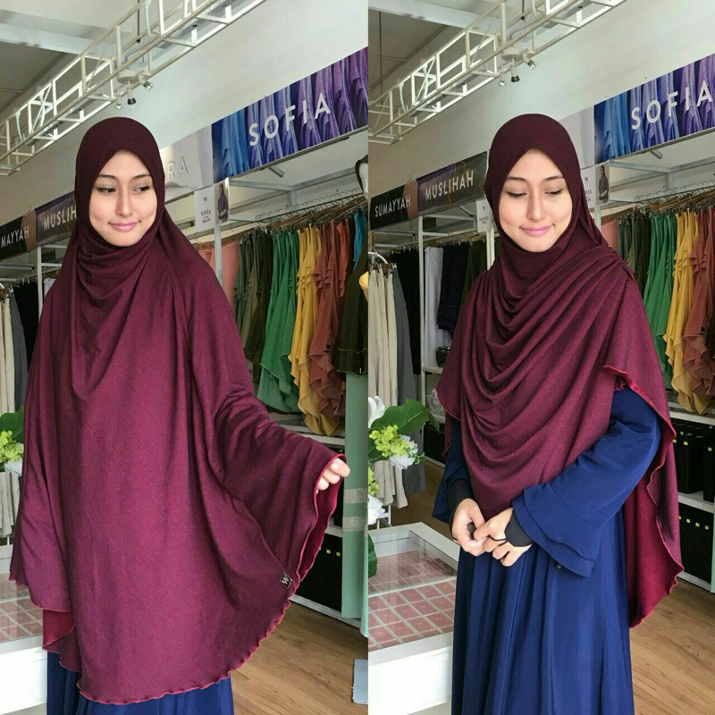 WERDA - Tudung Labuh Solat Ready 2 in 1 Werda Sumayyah | Shopee Malaysia
