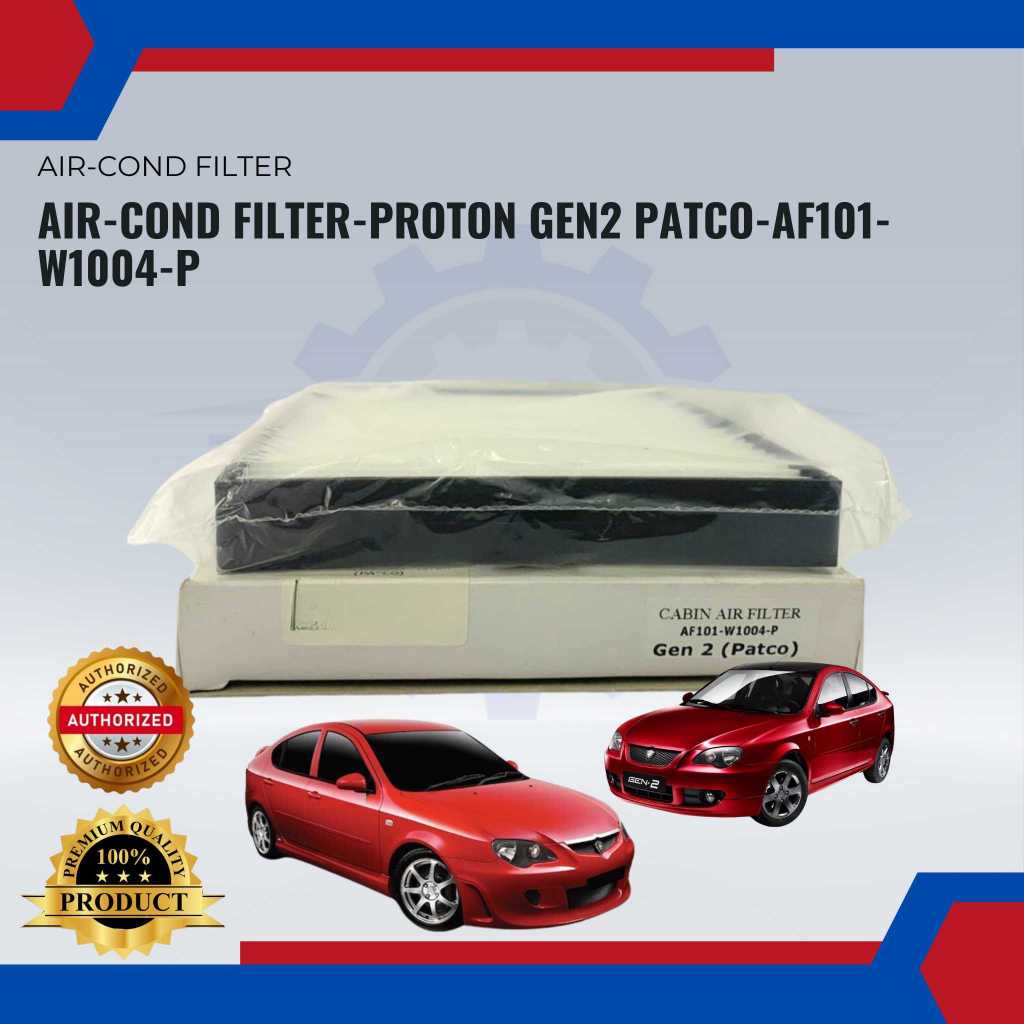 Air-Cond Filter-Proton Gen2 Patco-AF101-W1004-P | Shopee Malaysia