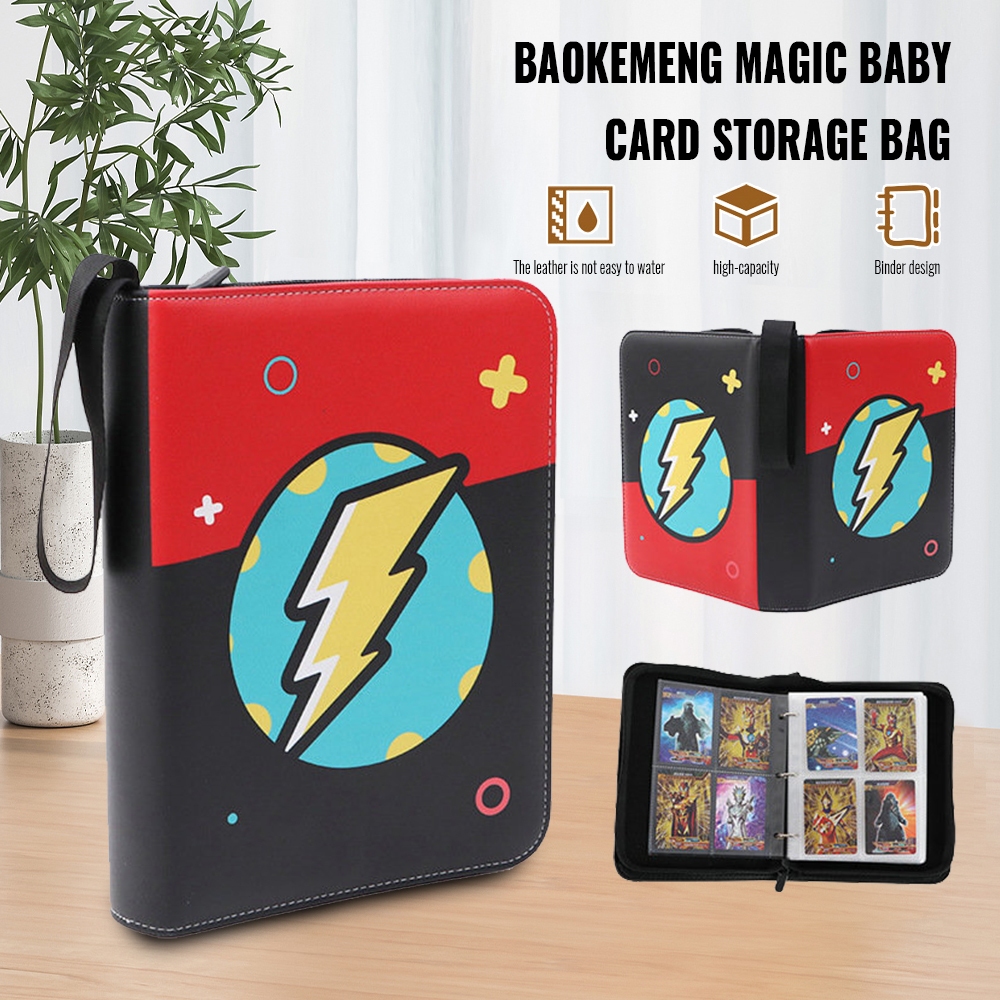 Pokemon Cards Holder Album Box Can Hold 400 Pokemon Anime Game Binder ...