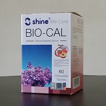 Shine Bio-Cal Natural Seaweed Calcium Chewable Tablet 60's (Peach ...