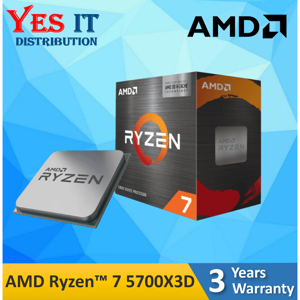 AMD Ryzen 7 5700X3D / Ryzen™ 7 5800X3D 96MB AM4 Gaming Processor ...