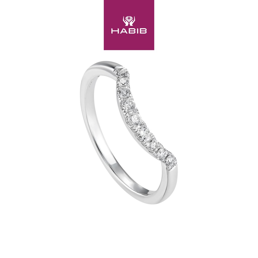 HABIB CHIC | Freeform-Shank Diamond Ring in 375/9K White Gold 258870820 ...