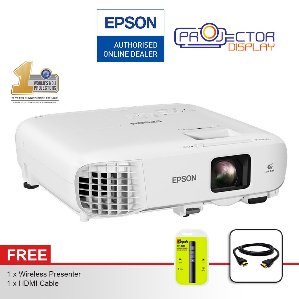 Epson EB-982W WXGA 3LCD 4,200 lumens Projector 17,000 Hours Lamp Life ...