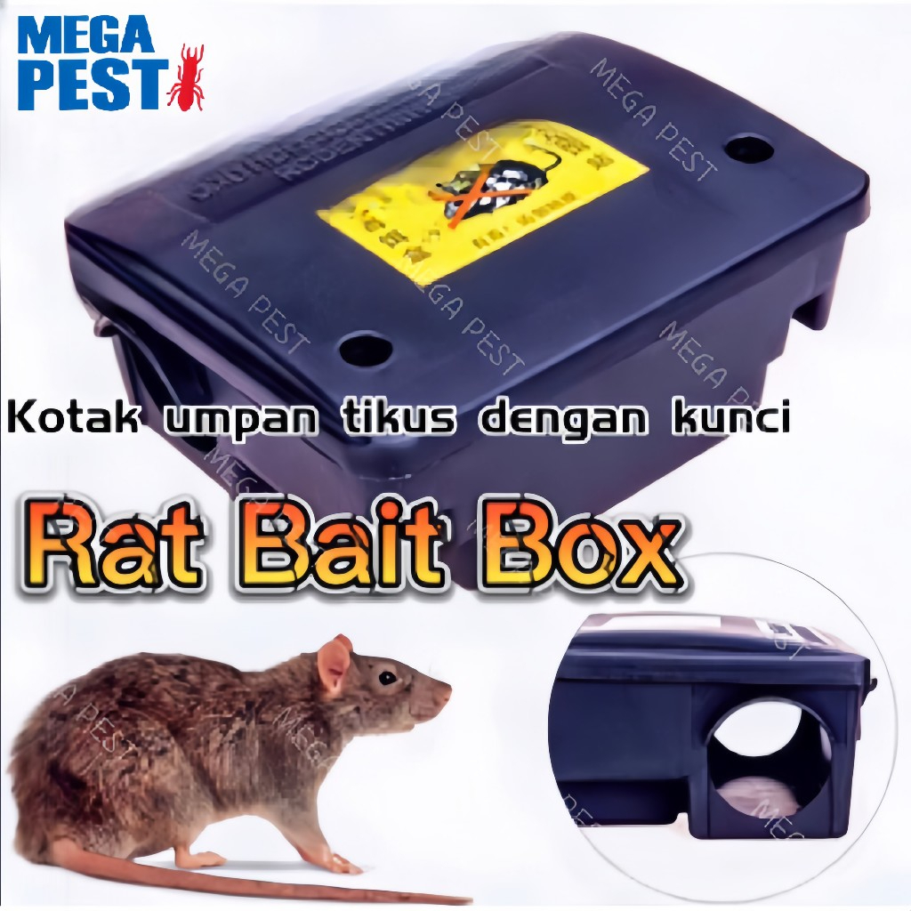 Kotak Umpan tikus dengan kunci / Rat Bait Box / TRBS | Shopee Malaysia