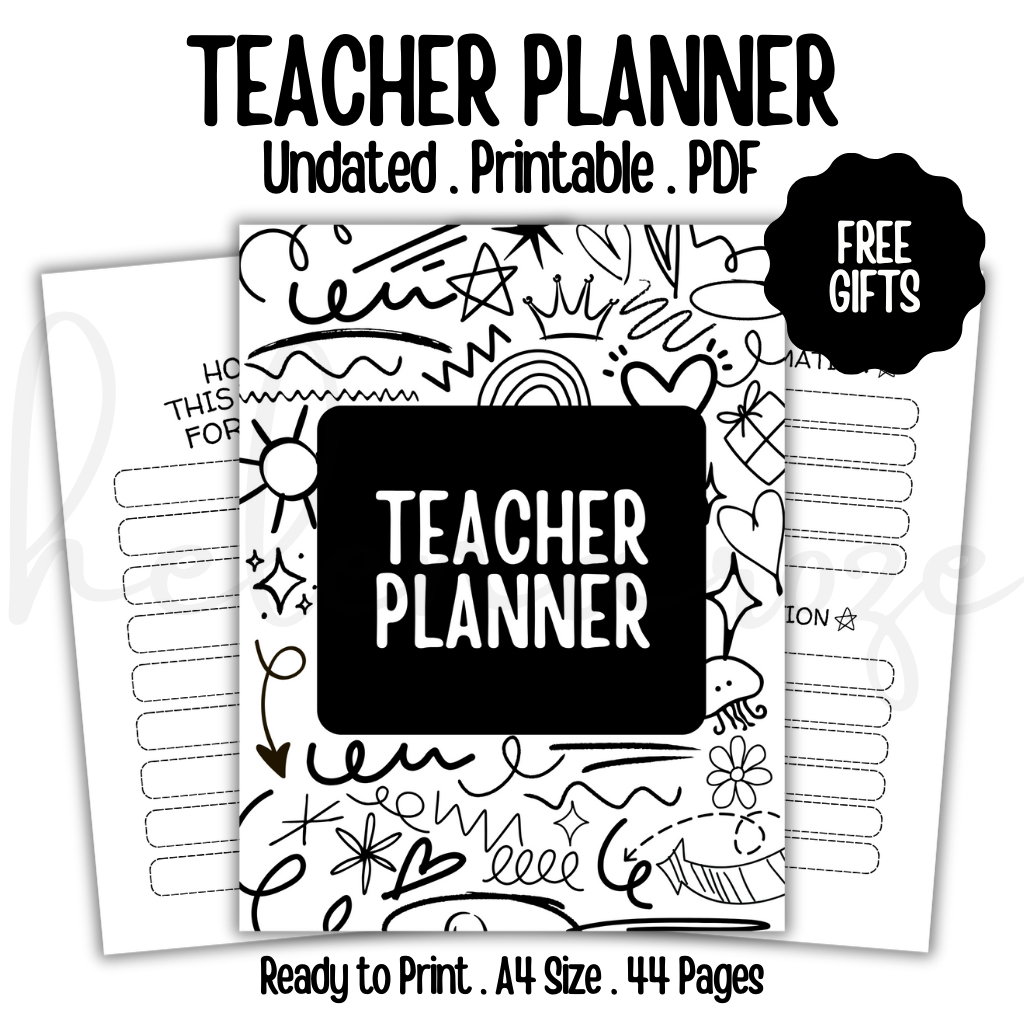 Teacher Planner, Pdf Digital Printable Notebook Android Goodnotes 6 ...