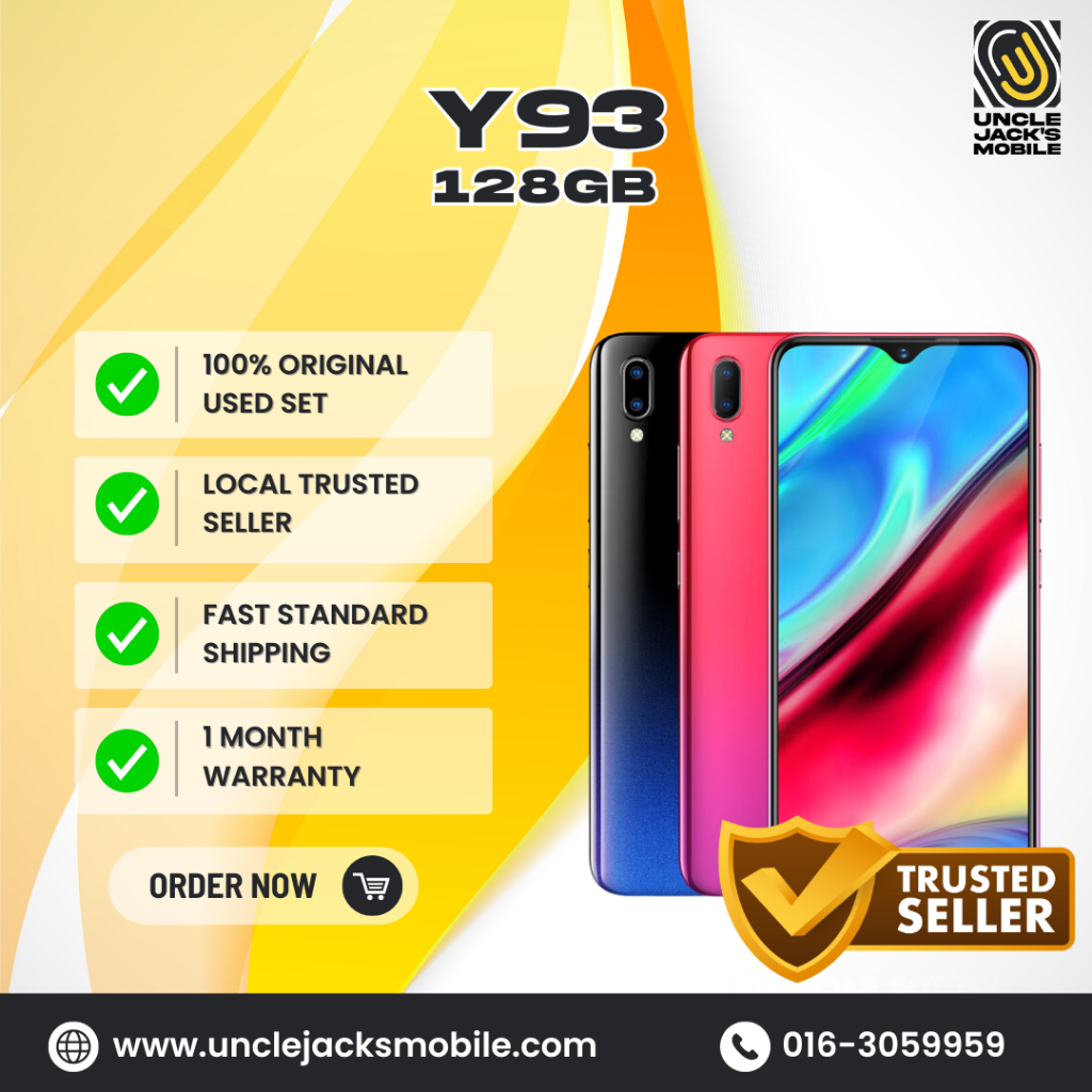Y93 (8GB+128GB) | USED LIKE NEW | CONDITION GRADE A+ | FREE BOX | Shopee Malaysia