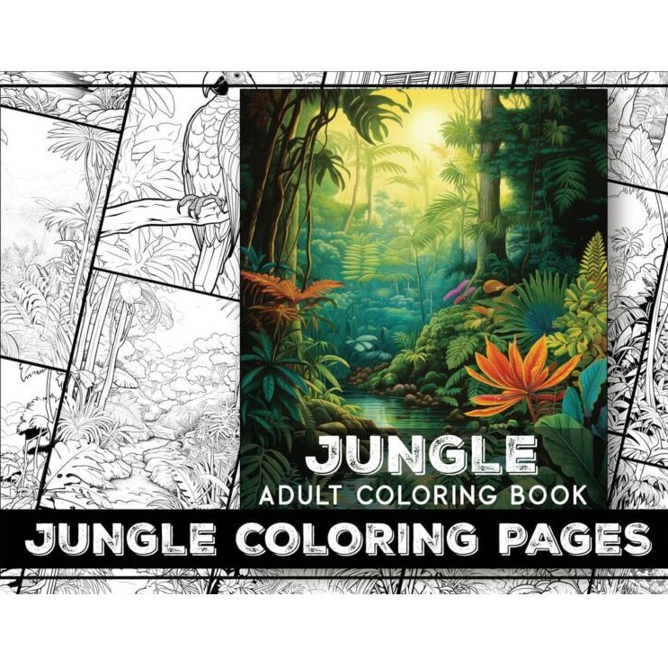 [PDF] Jungle Coloring Book | 45 Coloring Pages | Coloring Pages For ...