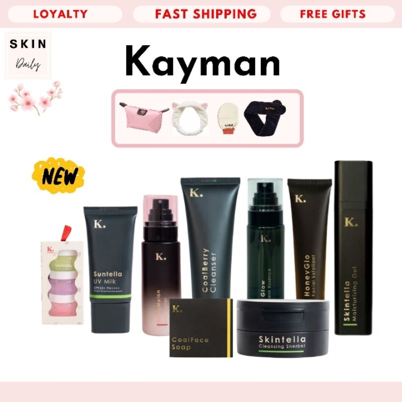 KAYMAN BEAUTY CoalFace Soap, CoalBerry, Rosa Glow Essence, Skintella ...
