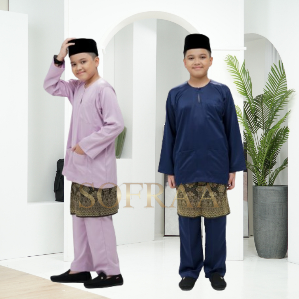 size 6 hingga 11: Baju Melayu Johor Budak.Baju Melayu Teluk Belanga ...