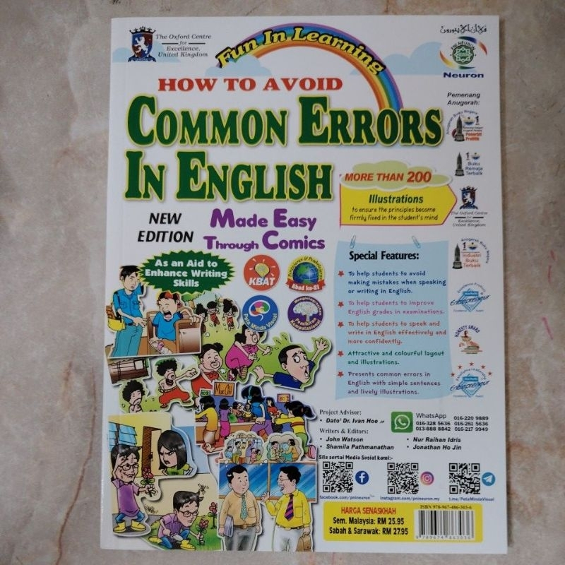 COMMON ERRORS IN ENGLISH MADE EASY THROUGH COMICS | Shopee Malaysia