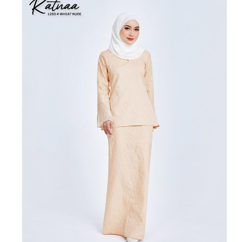CHICCHOC RATNA KURUNG MINI MODEN WUDHU FRIENDLY LESS IRON 3D EMBOSSED ...