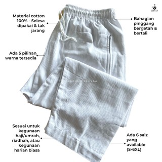 Seluar Umrah Lelaki Cotton Seluar Cotton Perempuan Seluar Solat Lelaki ...