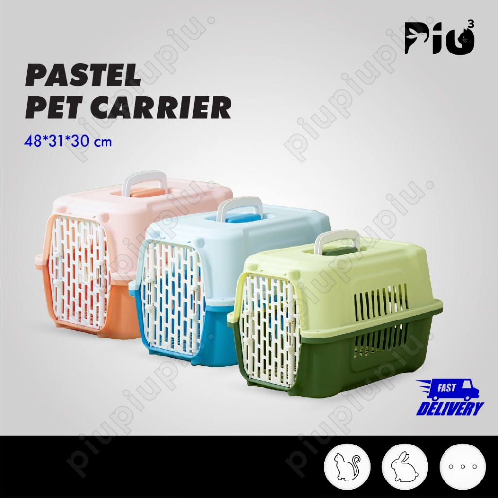 [24HR SHIP] PREMIUM PET PORTABLE CARRIER Cat Dog Carrier Max 8kg Bekas ...