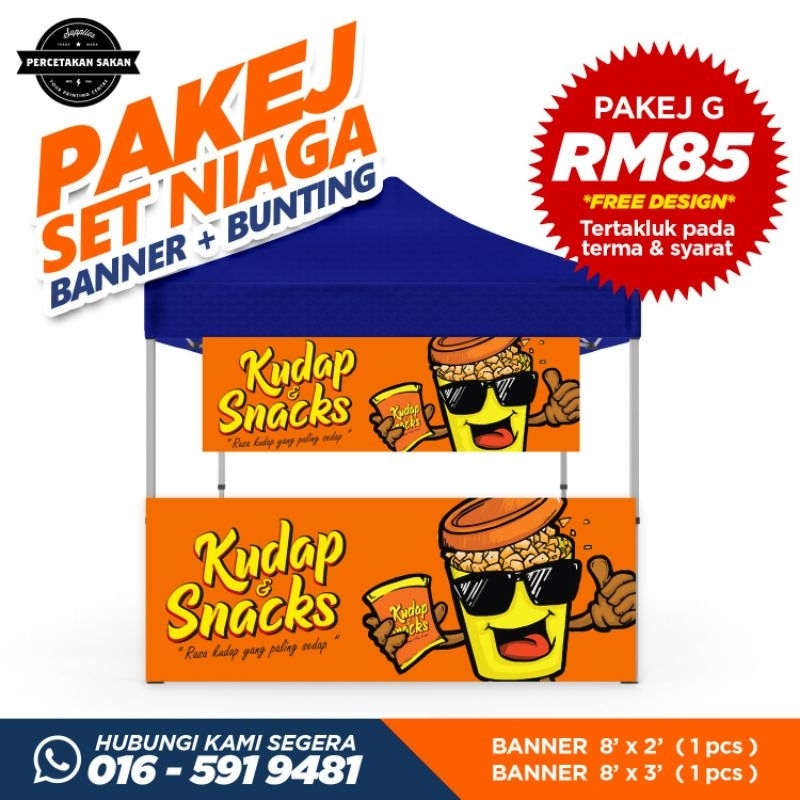 Banner dan Bunting untuk mula berniaga tahan lasak | Shopee Malaysia
