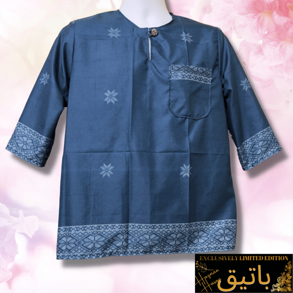 Busana melayu baju rakyat lelaki premium tema sarong | Shopee Malaysia