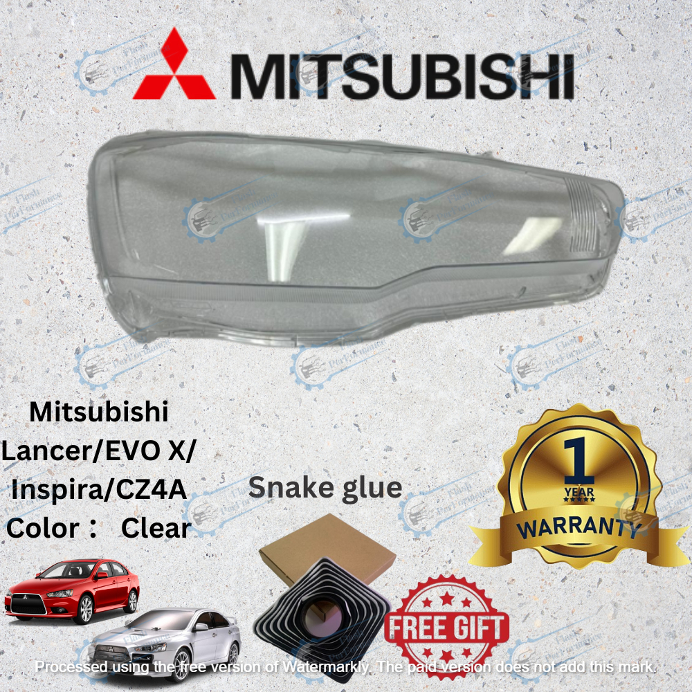 Mitsubishi ( Lancer / Inspira / Evo X / CZ4A ) Head Lamp Cover / Head light cover / Headlamp ...