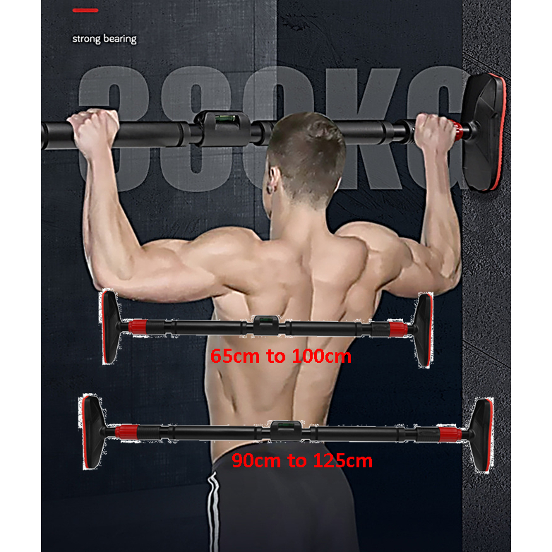 Push Up Bar Door 400KG screwless Adjustable Wall Mounted Push Up Chin ...