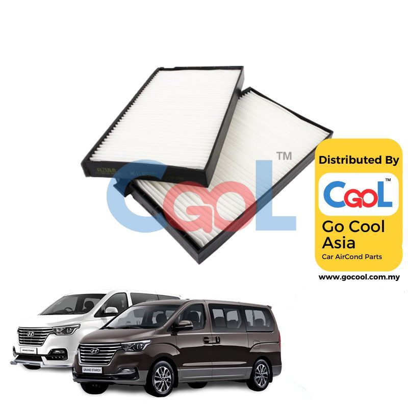AIR COND CABIN FILTER GRAND STAREX TQ-(2008) ODM NEW WHITE(1SET 2PC ...