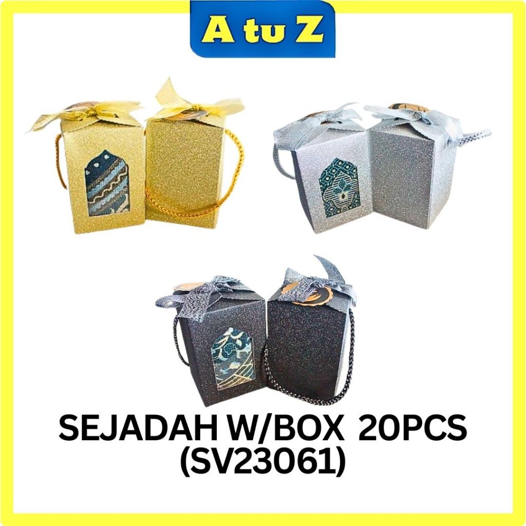 AtuZ 20PCS Sejadah Doorgift Box With Terima Kasih Wedding Ceremony (SV23061) | Shopee Malaysia