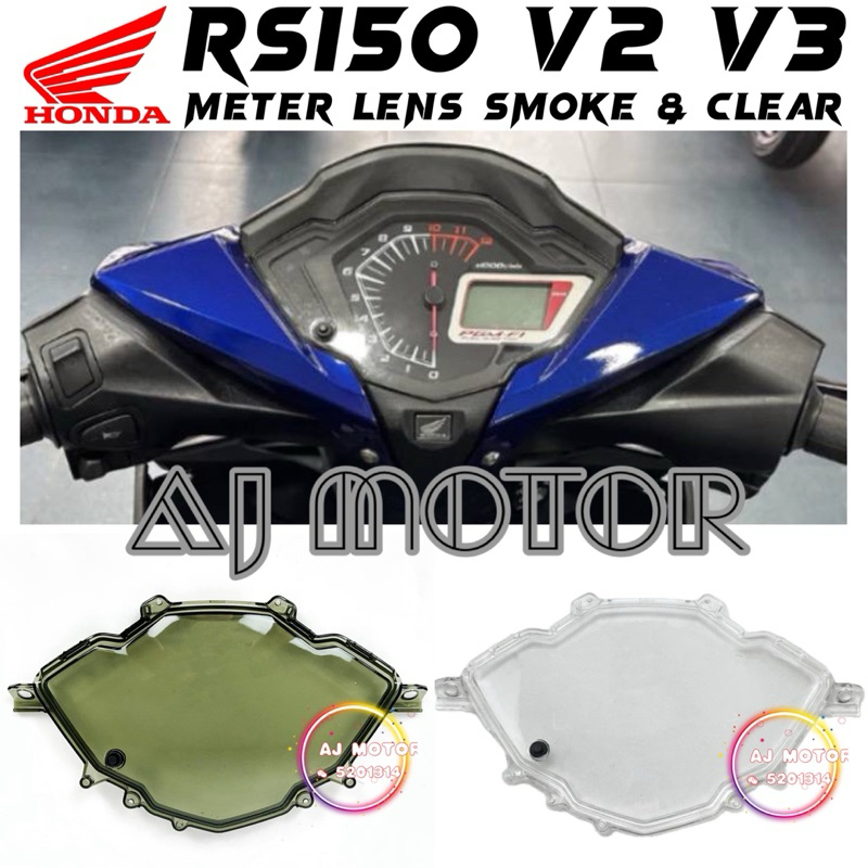 [ METER LENS SMOKE & STICKER TINTED ] HONDA RS150R RS150 RS V1 ...