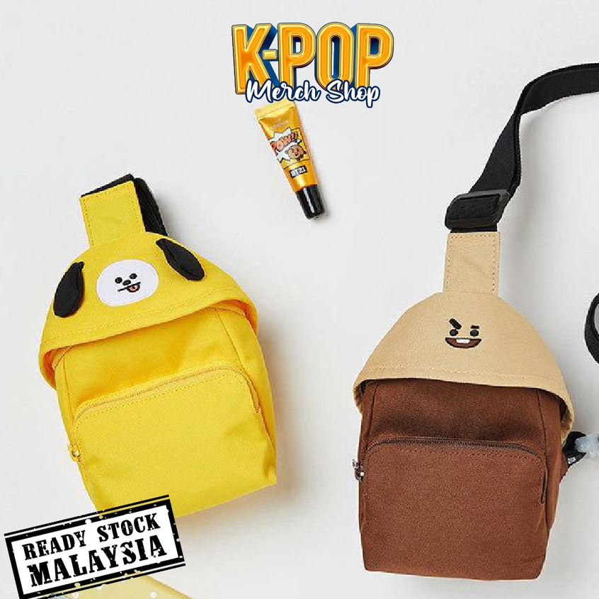 BTS BT21 Tinytan Bangtan OT7 Kpop Merch Sling Bag Mobile Phone Pouch | Shopee Malaysia