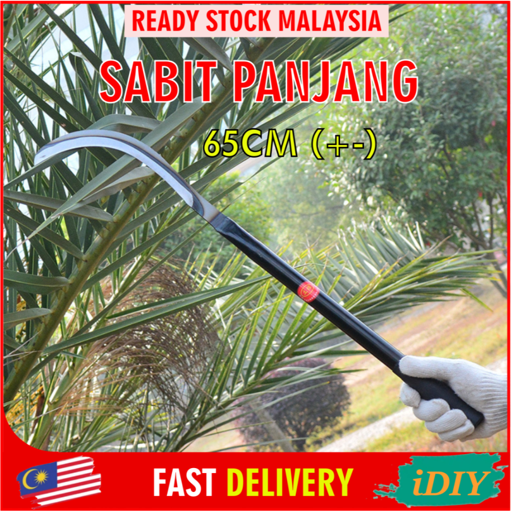 Sabit Rumput Sabit Panjang Tebas Rumput Heavy Duty Fruit Sickle Sabit ...