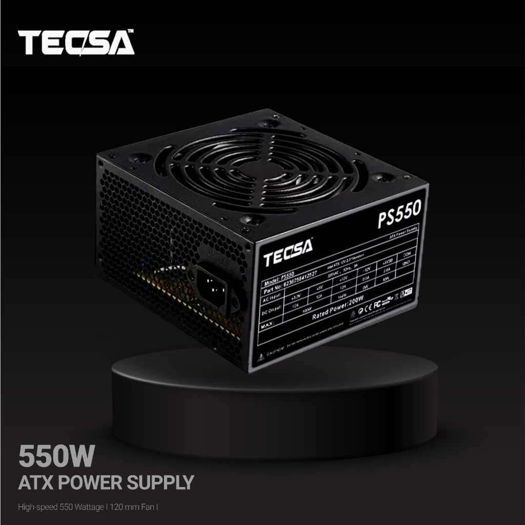 🔌 Tecsa 550W ATX Power Supply | Shopee Malaysia