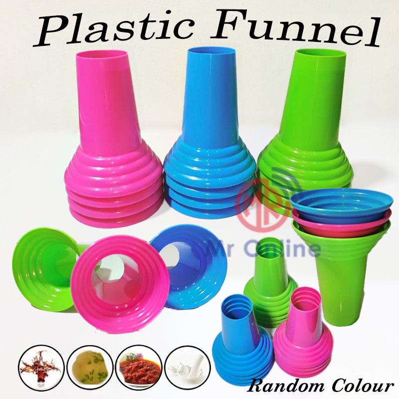 Plastic Food & Beverage Funnel Cup/Colourful Plastic Funnel/Plastik ...