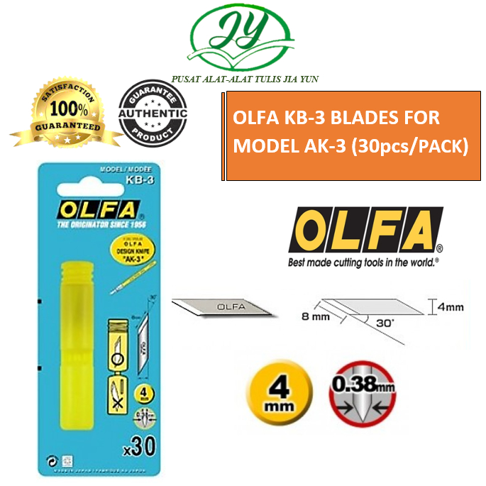 Olfa KB-3 Spare Blades (30pcs/pack) | Shopee Malaysia
