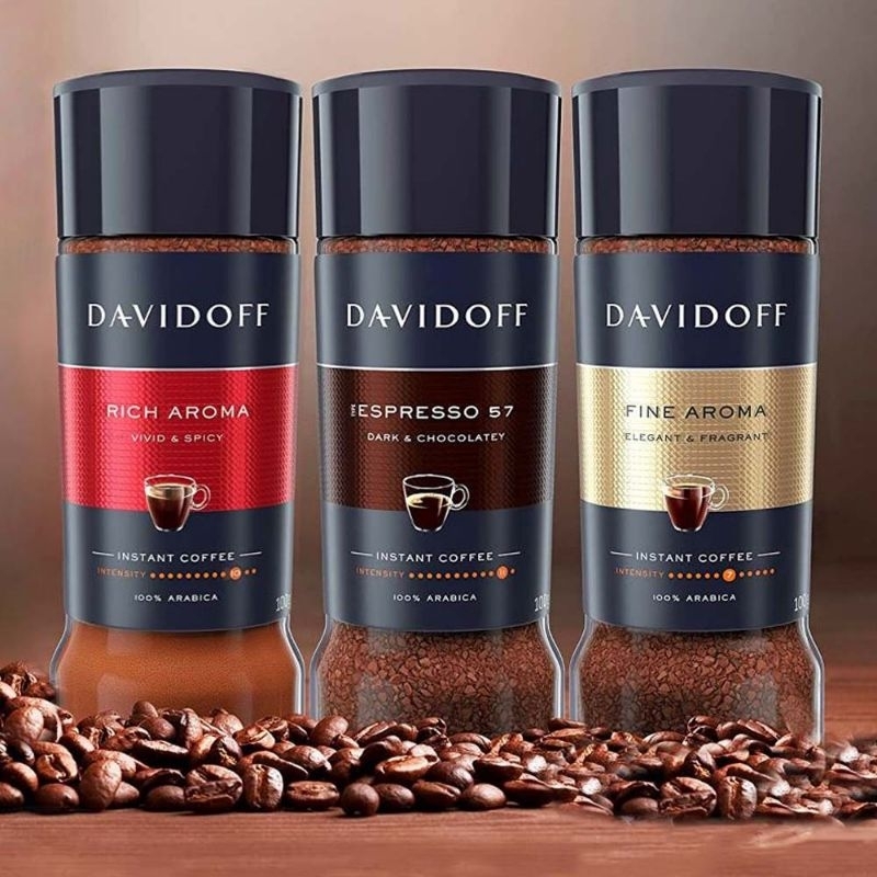 Davidoff Instant Coffee 100g - Rich Aroma, Espresso 57 and Fine Aroma | Shopee Malaysia