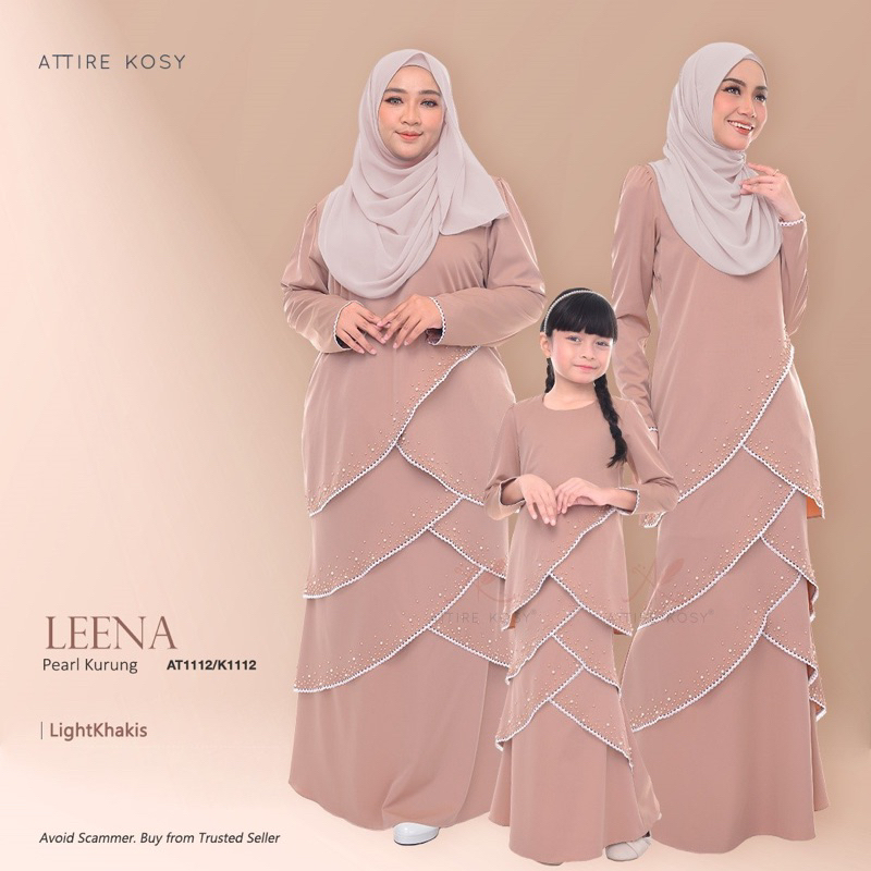 Baju Raya Sedondon Light Khakis Baju Kurung Dan Baju Melayu Raya 2024 ...