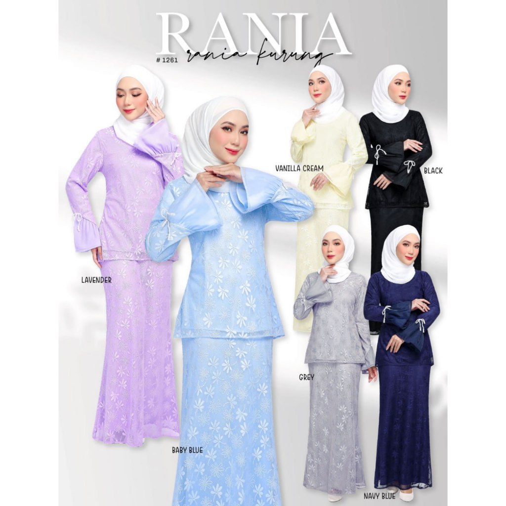 CHICCHOC RANIA KURUNG MODEN LACE DAN ORGANDY BELL SLEEVE WUDHU FRIENDLY ...