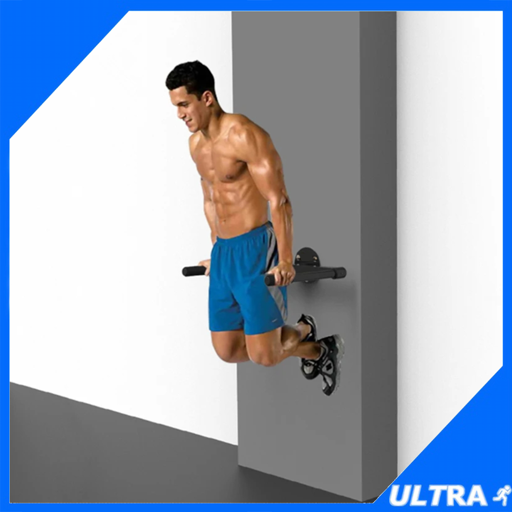 Home Gym Dip Bar Parallel Bars Wall Mounted Wall Mount Dip Station ...