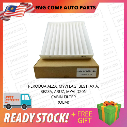 PERODUA ALZA, MYVI LAGI BEST, AXIA, BEZZA, ARUZ, MYVI D20N CABIN FILTER ...