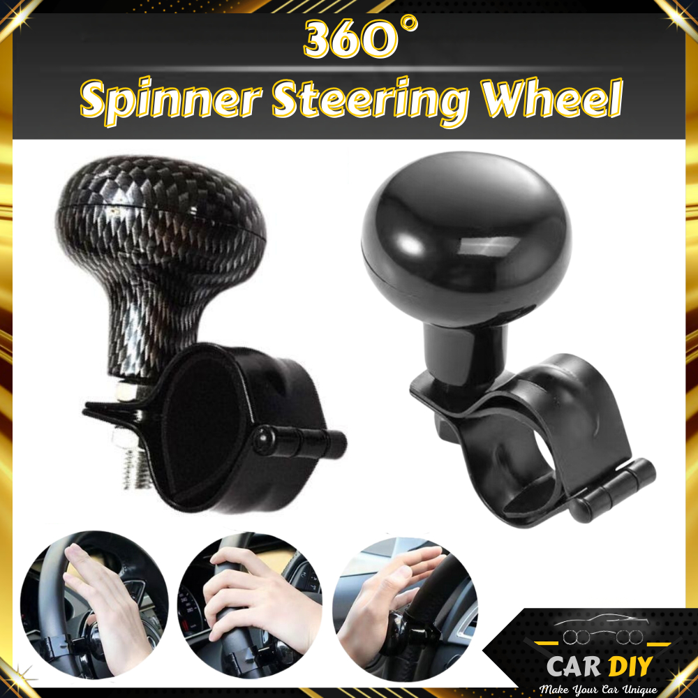 CAR DIY Universal Car Steering Wheel 360° Knob Steering Wheel Booster ...