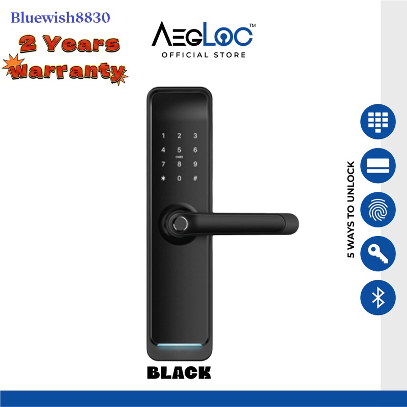 AEGLOC (AEG-E8560 Copper /AEG-E8560 Black) Copper Black Smart Lever ...