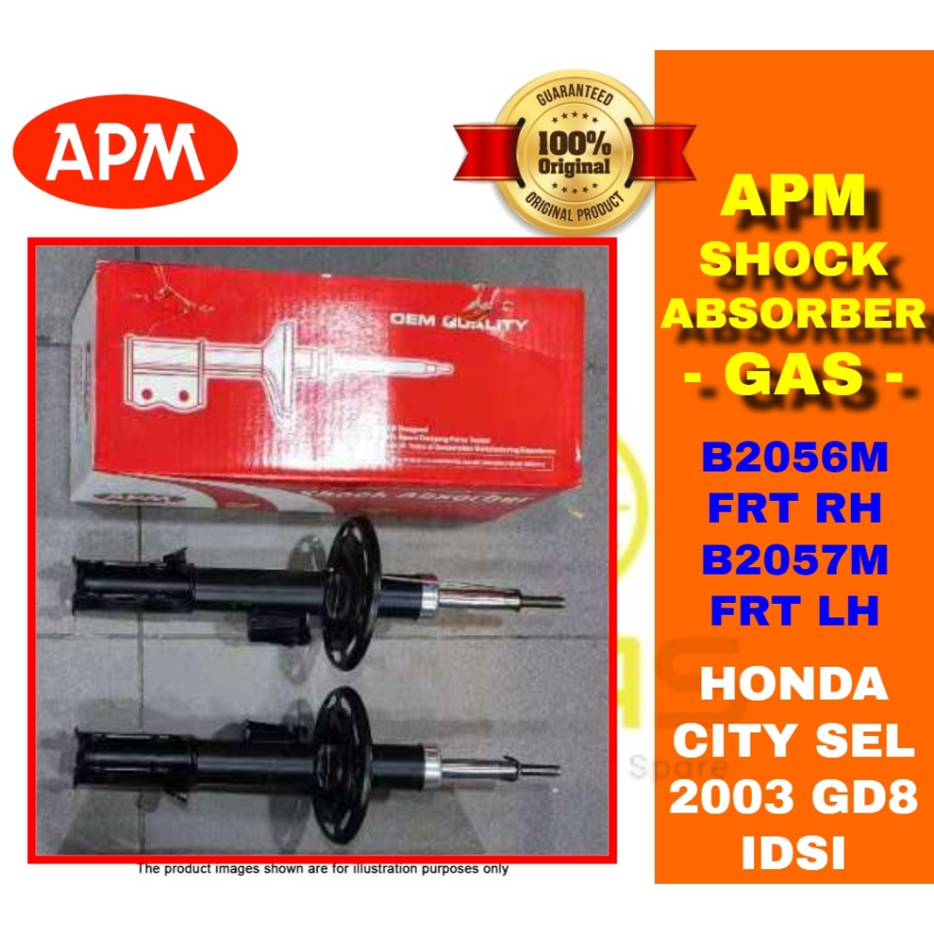 ( 100% ORIGINAL APM ) FRONT SHOCK ABSORBER HONDA CITY SEL GD8 2003-2007 ...
