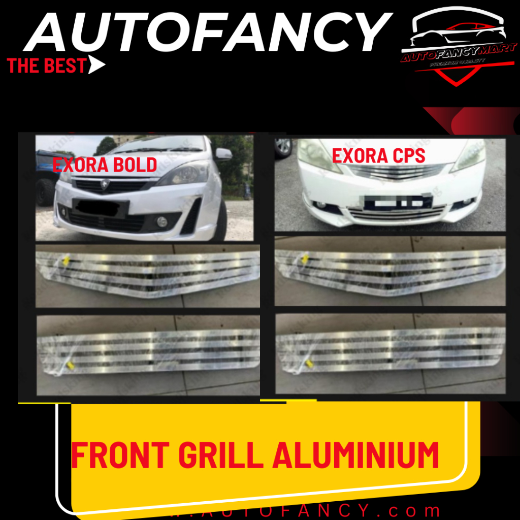 FRONT GRILL ALUMINIUM PROTON EXORA CPS BOLD TOP & BOTTOM | Shopee Malaysia