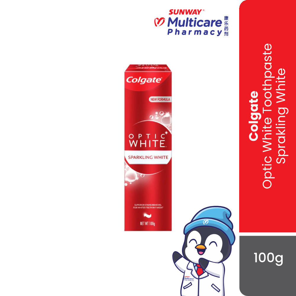 Colgate Optic White Sparkling Mint Toothpaste 100G | Shopee Malaysia