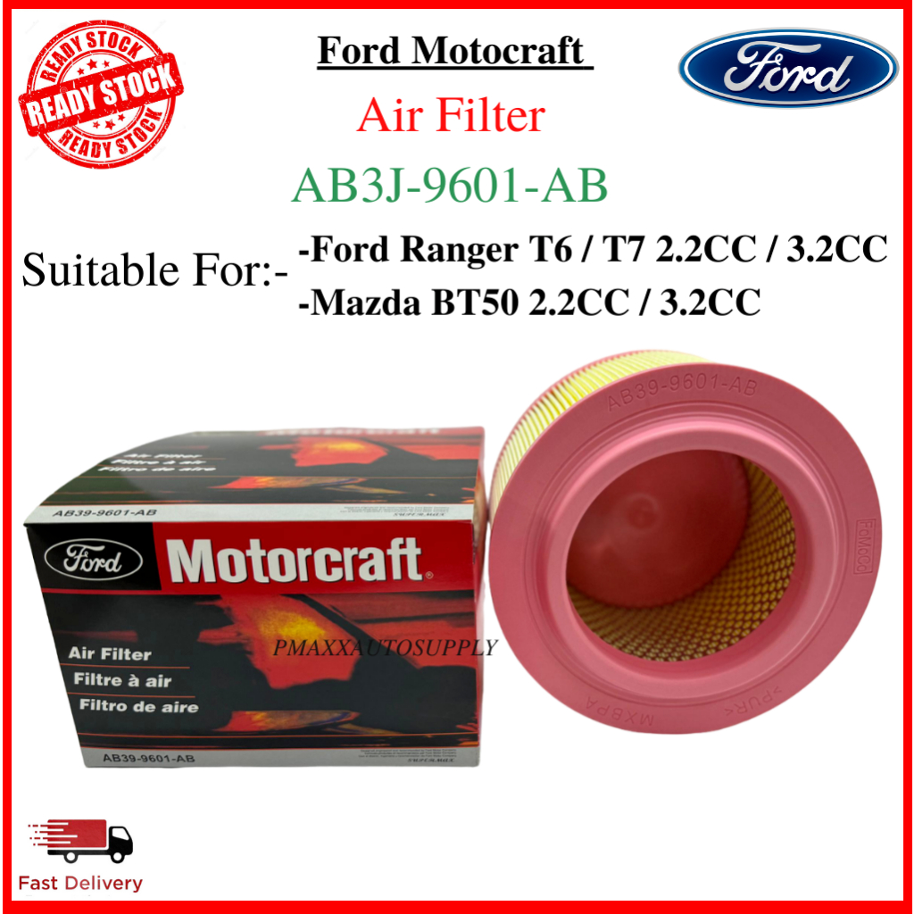 ORIGINAL AIR FILTER FORD RANGER 2.2 2.5 3.2 T6 T7 2012 MAZDA BT50 (AB3J ...