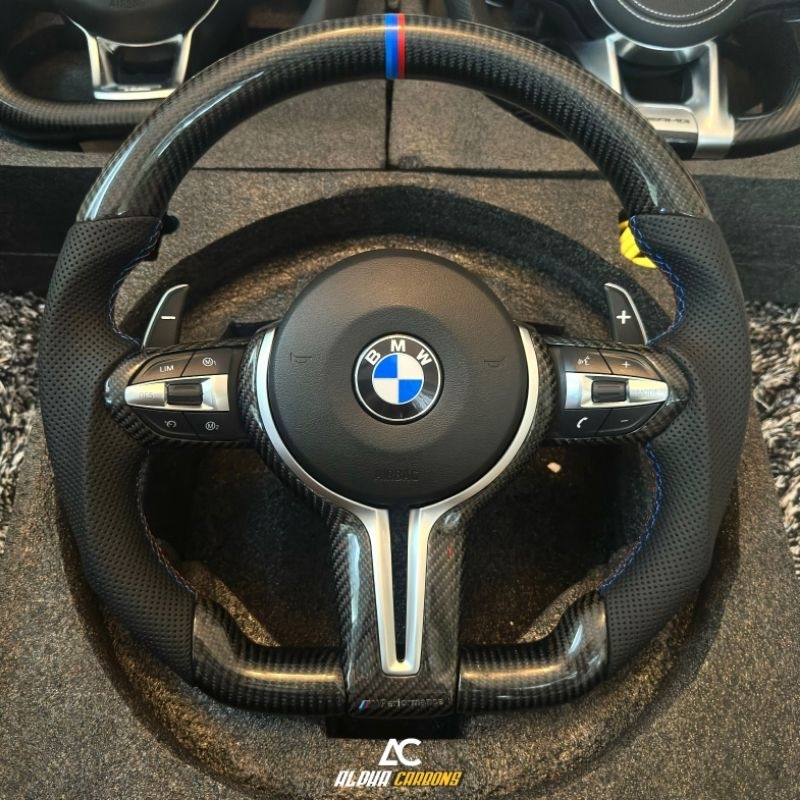 BMW F30 M Power Carbon Steering Wheel with Orginal Airbag 316i 318i ...