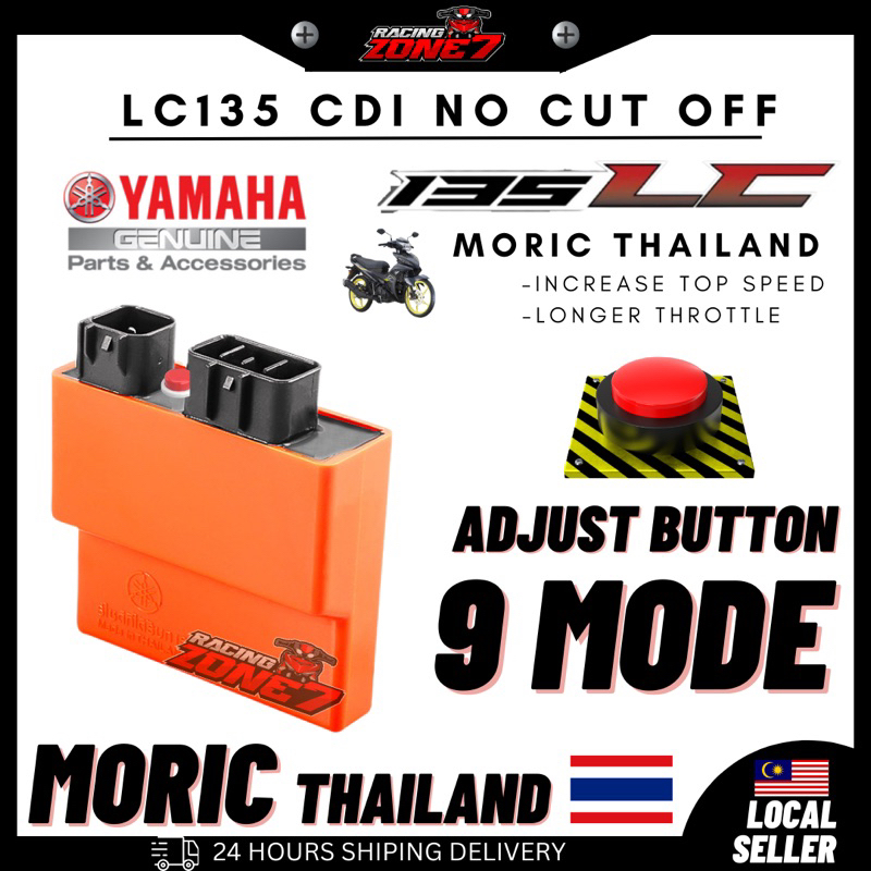 ORIGINAL YAMAHA LC135 V1-V7 RACING CDI THAILAND ADJUST (Not Cut Off) Moric CDI Thailand LC135 ...