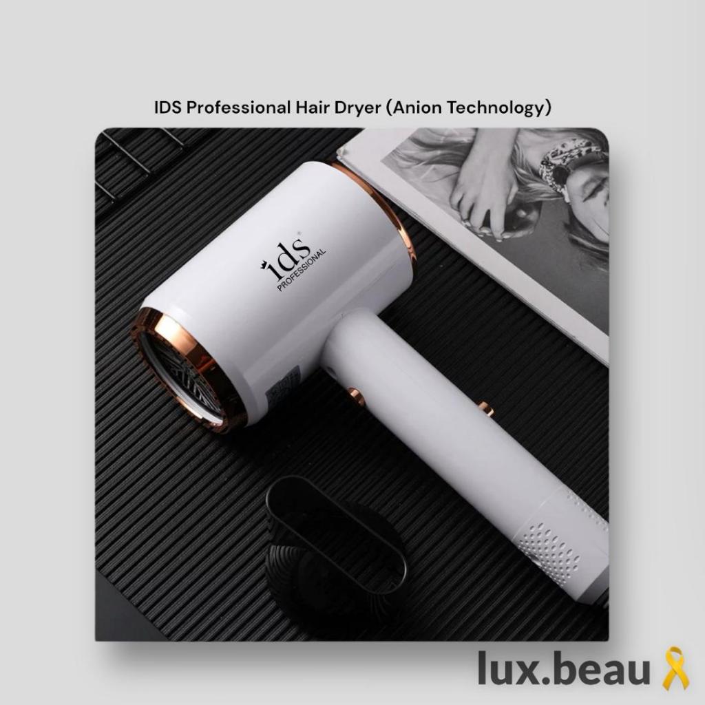 LUX.BEAU - IDS Professional Hair Dryer (Anion Technology) | Shopee Malaysia