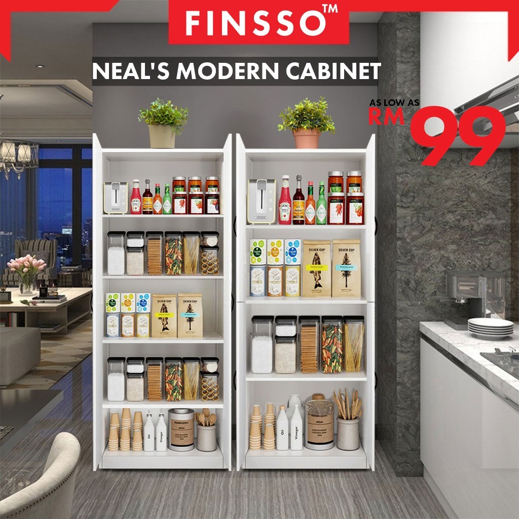 Finsso :Neal's Modern Large Kitchen Cabinet with 2 Door / Rak Dapur ...