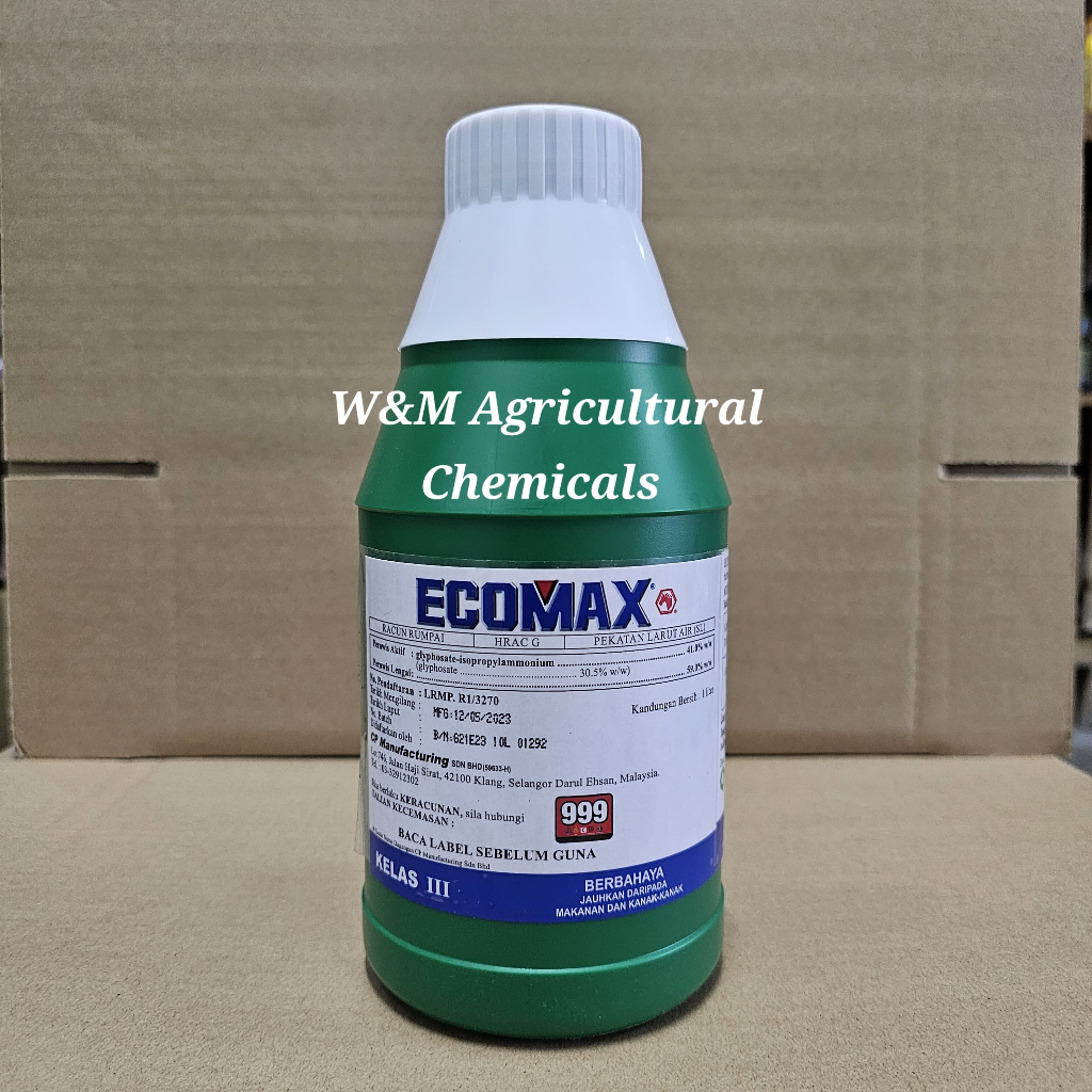 ECOMAX GLYPHOSATE 41% 1L RACUN LALANG, HERBICIDE, 茅草精. Active ...
