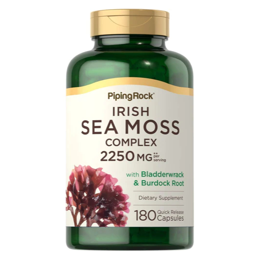 Irish Sea Moss Complex with Bladderwrack & Burdock Root, 2250 mg (per ...