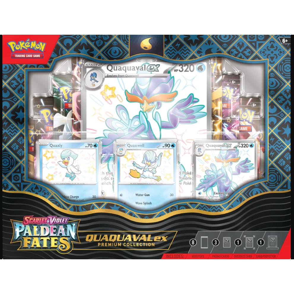 Pokemon Scarlet & Violet Paldean Fates Meowscarada Quaquaval EX Premium ...